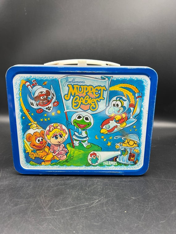 Muppet Babies 1985 Metal Lunch Box Jim Henson - Gem