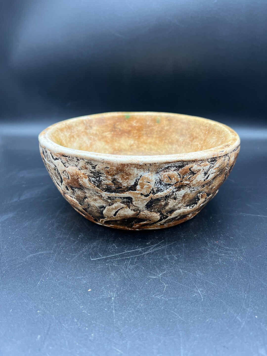 Primitive Pottery African Nut Bowl With Pottery Walnut on the Inside - Etsy