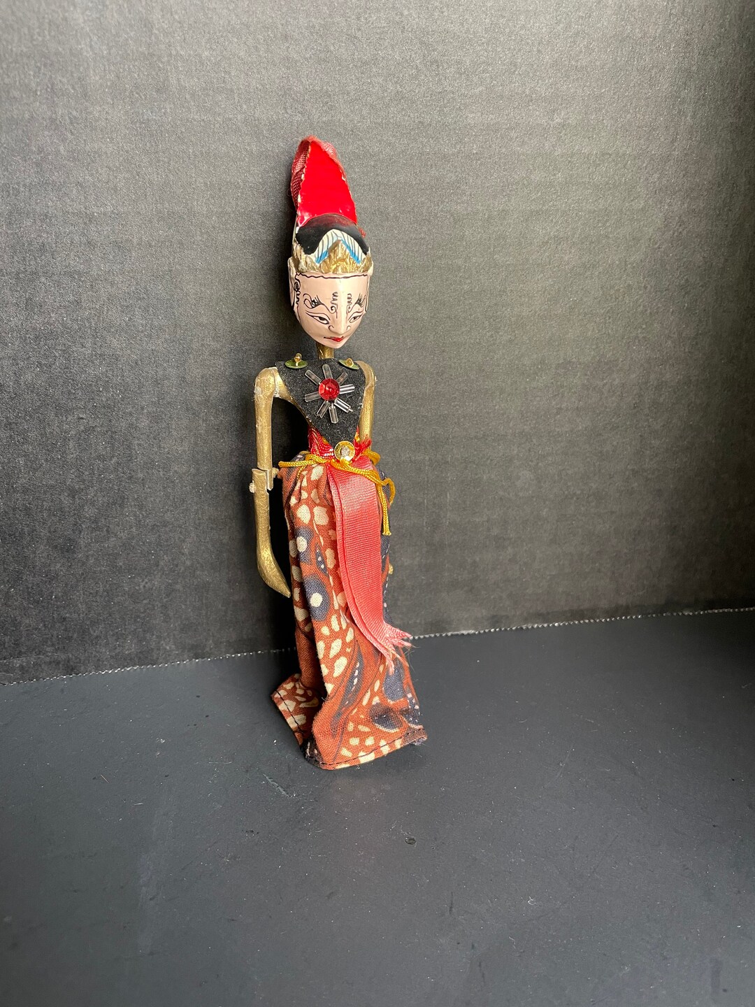 Vintage Small Indonisian Pole Puppet - Etsy