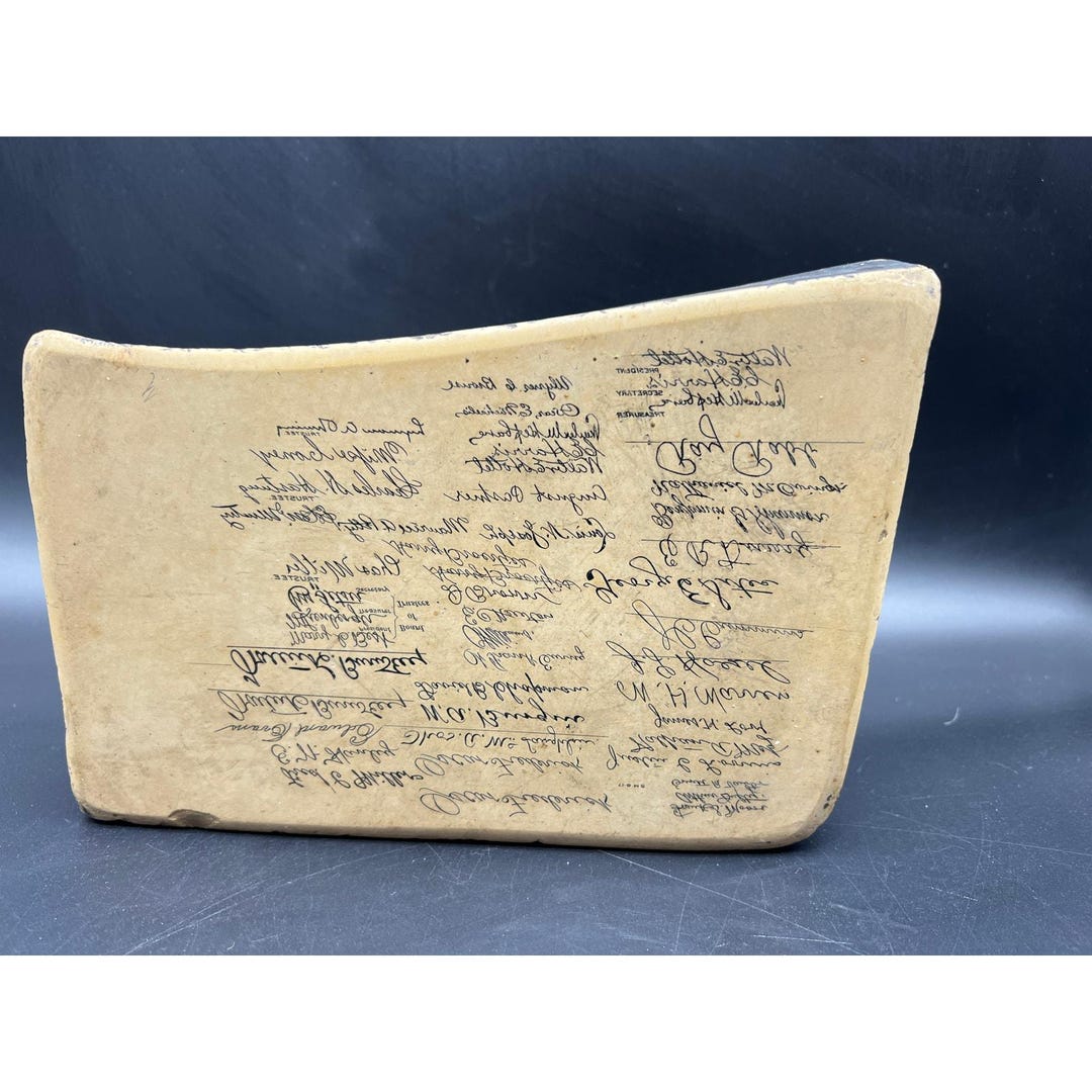 Antique Lithograph Stone Indiana Surnames 1900's - Etsy