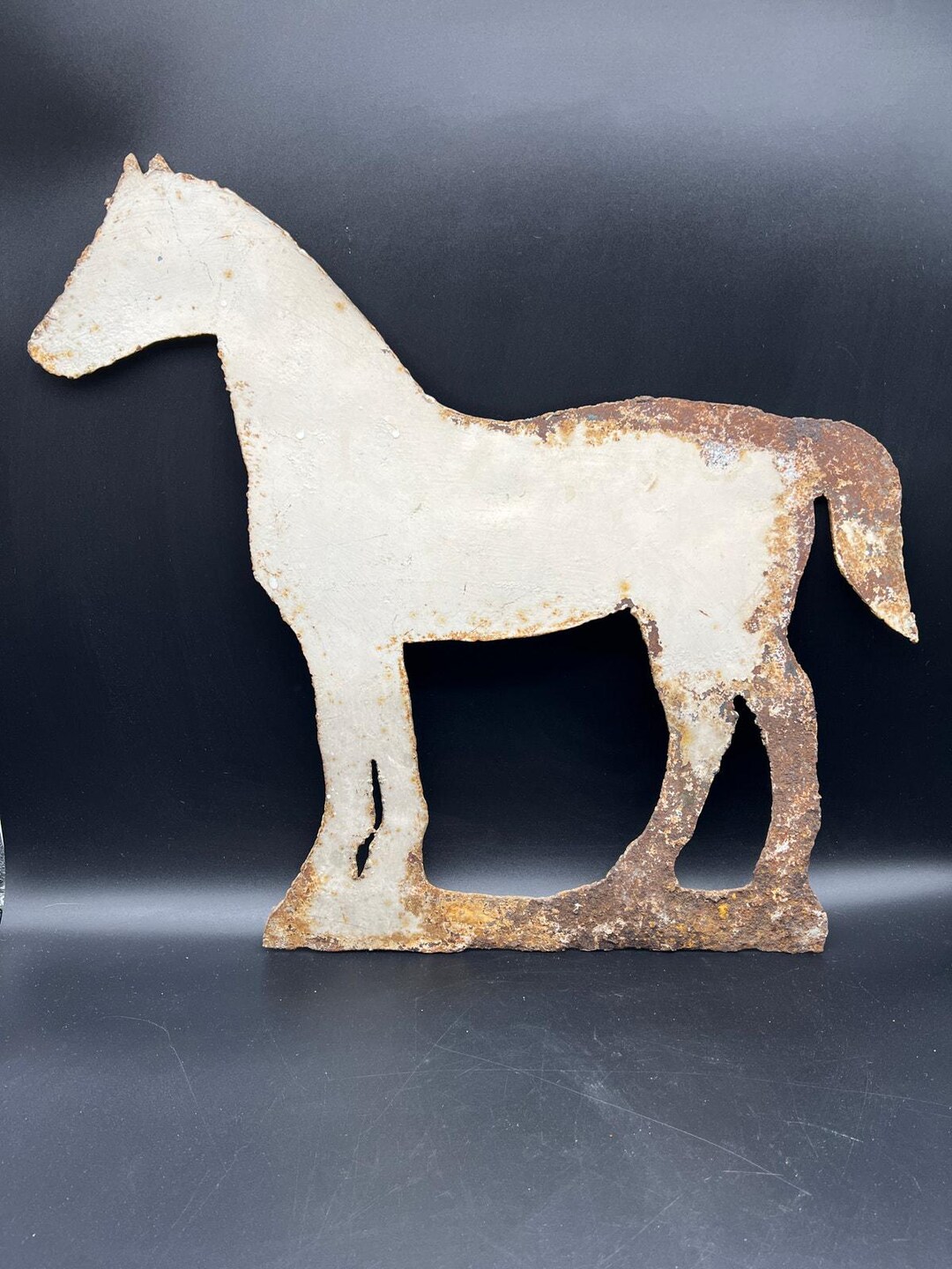 Antique Metal Horse Sign From Livery Stable or Blacksmith Shop Early ...