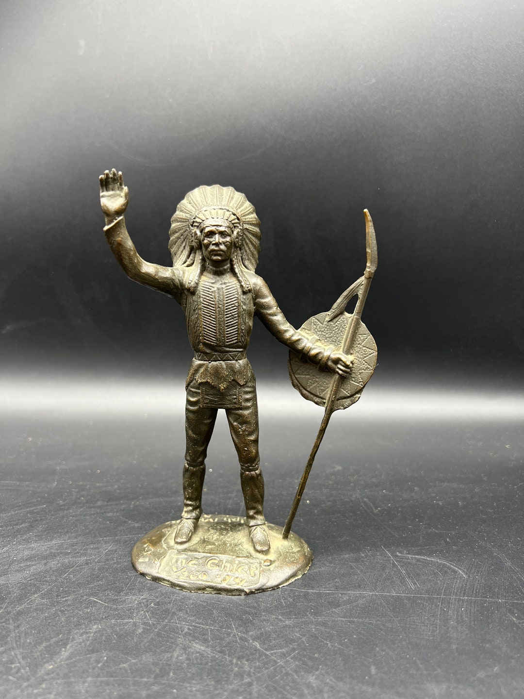 Solid Bronze the Chief Sculpture by Ralph Mccoy Lou KY 1974 1/200 #46 ...
