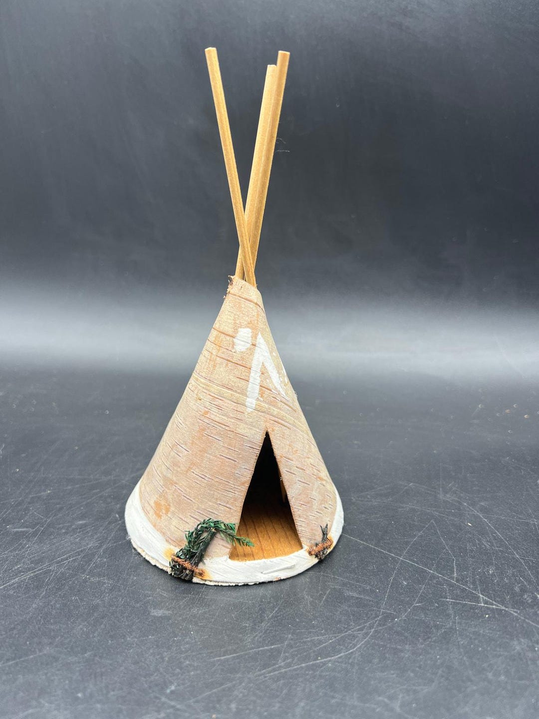 Vintage Souvenir Teepee Birch Bark Construction - Etsy
