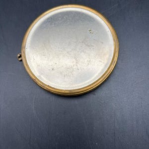 Victorian Brocade Gold Metal Compact Mirror - Etsy