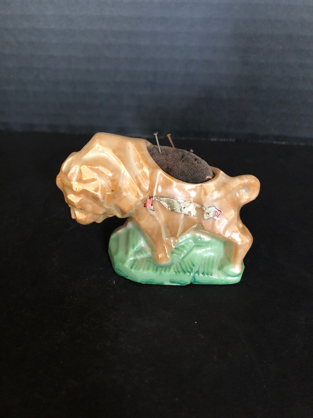 Buffalo Bison Pincushion Ceramic Lusterware - Etsy