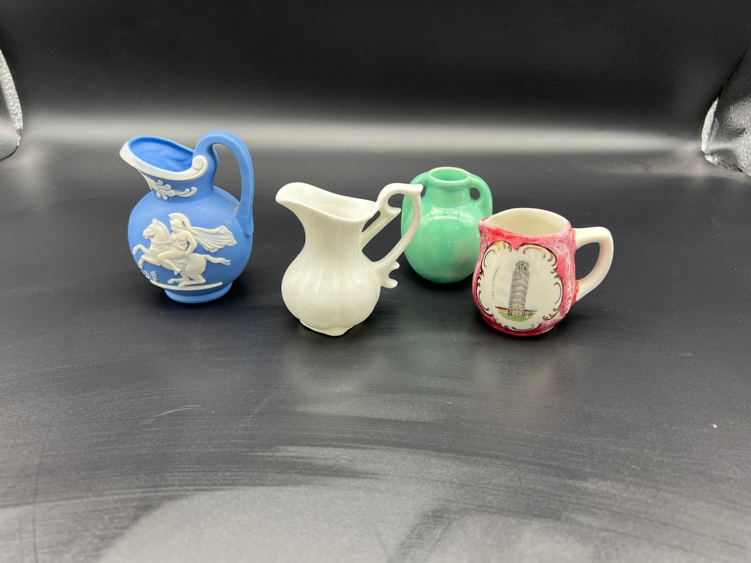 Miniature Pitcher Collection Set of 3 Pitchers 1 Mini Urn Vase - Etsy