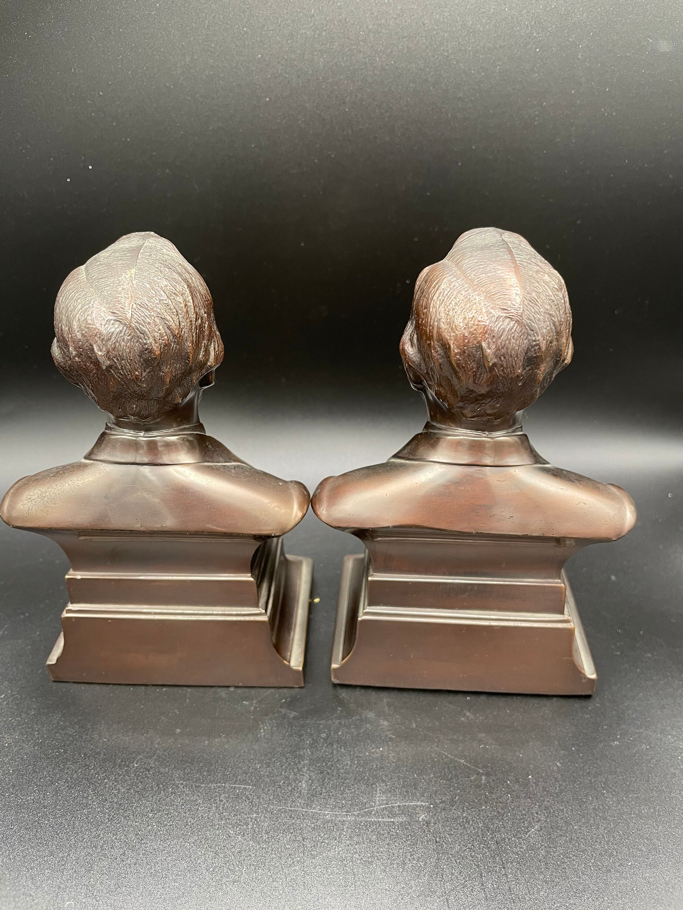 Vintage Cast Metal Abraham Lincoln Bust Book Ends Bookends | Etsy