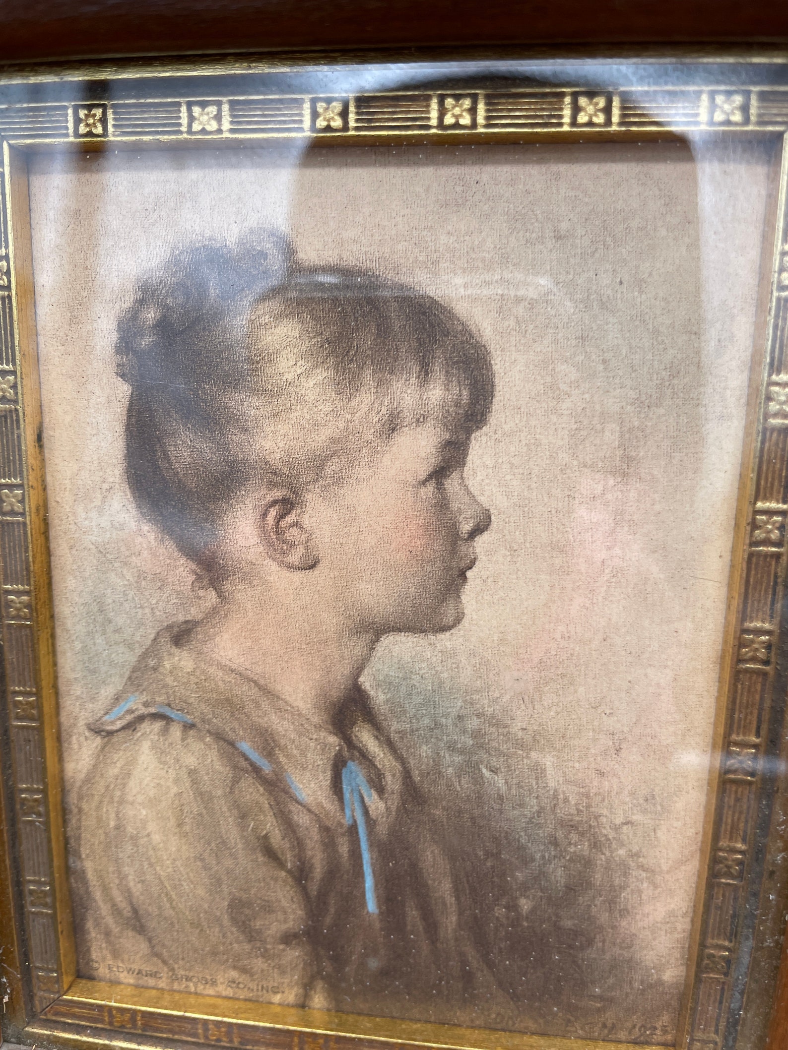 Vintage Framed Prints by Edward Gross Co Charlotte and Peter 1930's - Etsy
