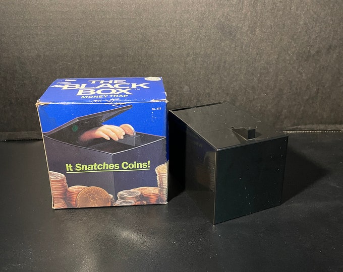 The Black Box Money Trap Skeleton Hand Grabs Money Bank 1990 - Etsy