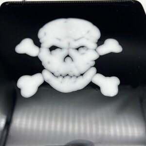 Skeleton Cross Bones Glass Wall Hanging or Trivet Halloween Decor - Etsy