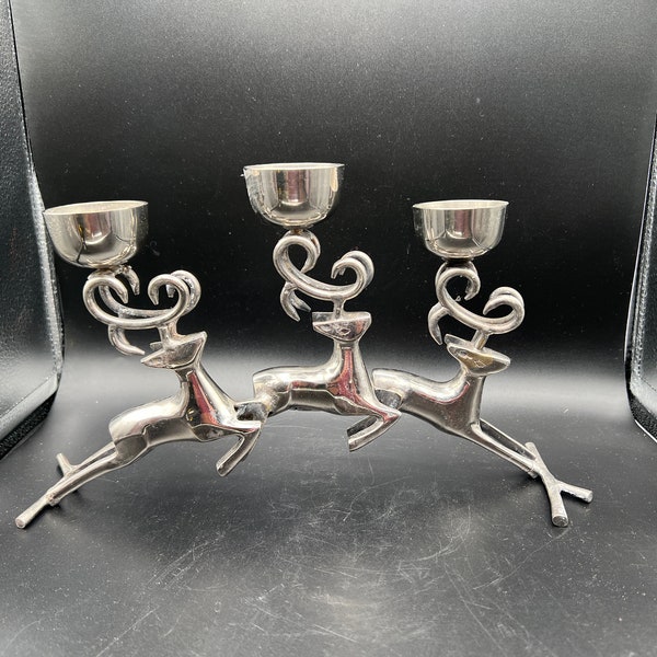 Large Reindeer Candle Holder - Etsy