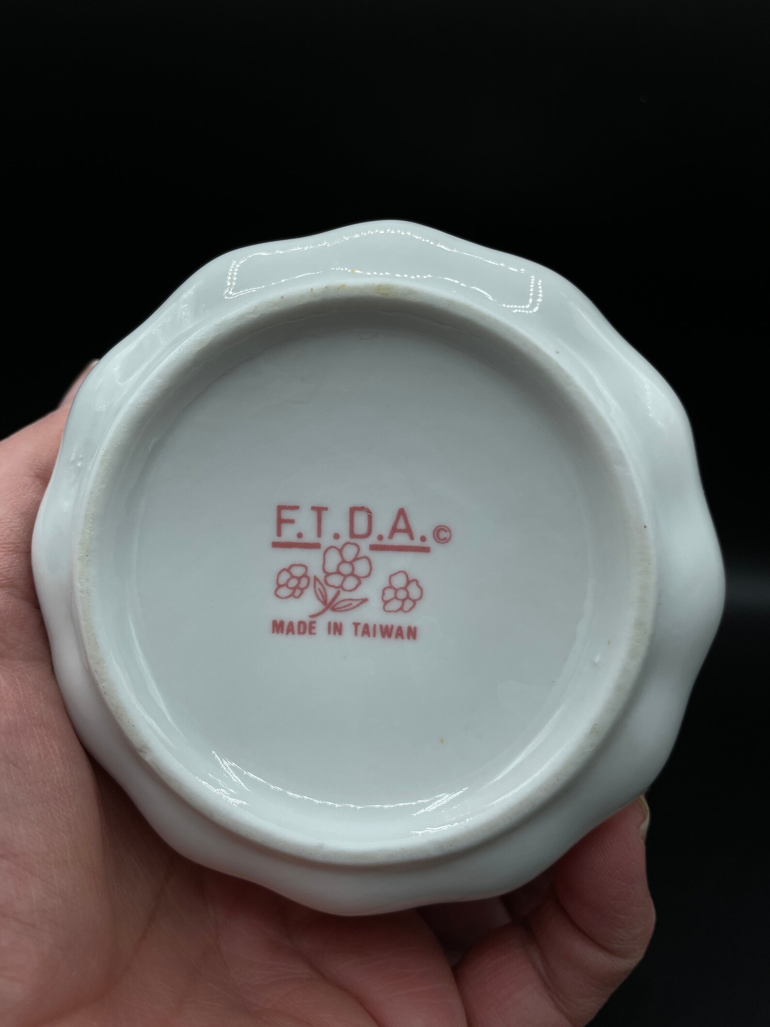 Vintage Floral Ceramic Canister With Spoon Hanger FTDA Made in - Etsy