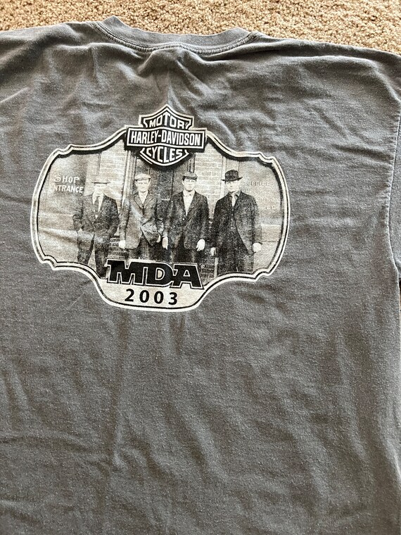 2003 MDA Harley Davidson Cycles Gray T-Shirt - Gem