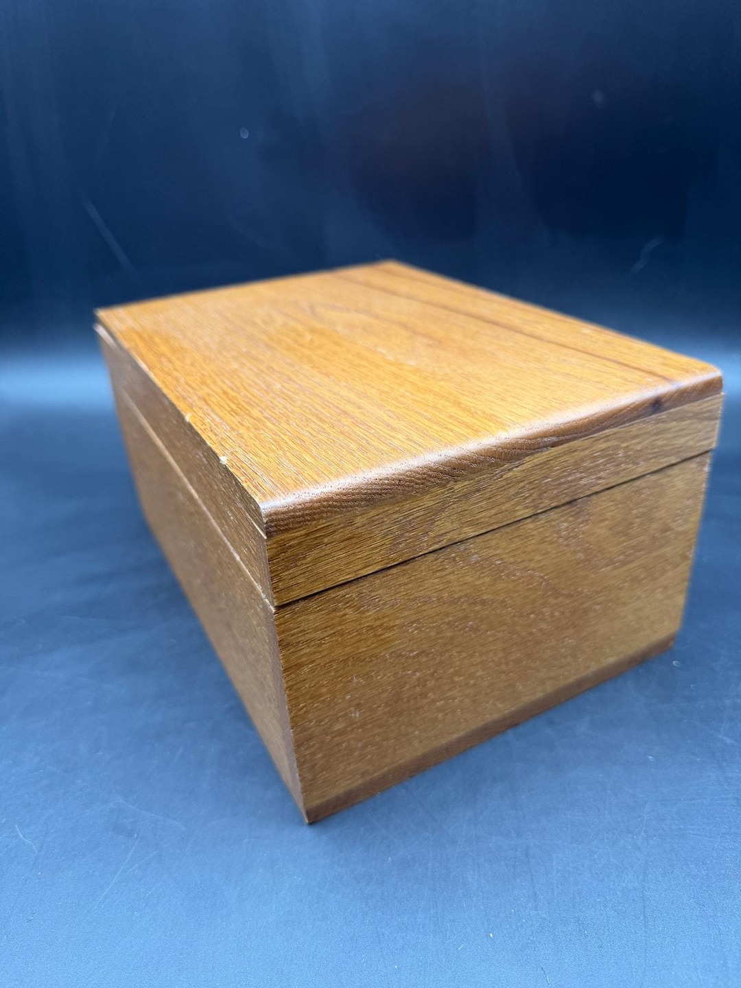 Solid Oak Double Recipe Box by Nativewood Ozark MO - Etsy