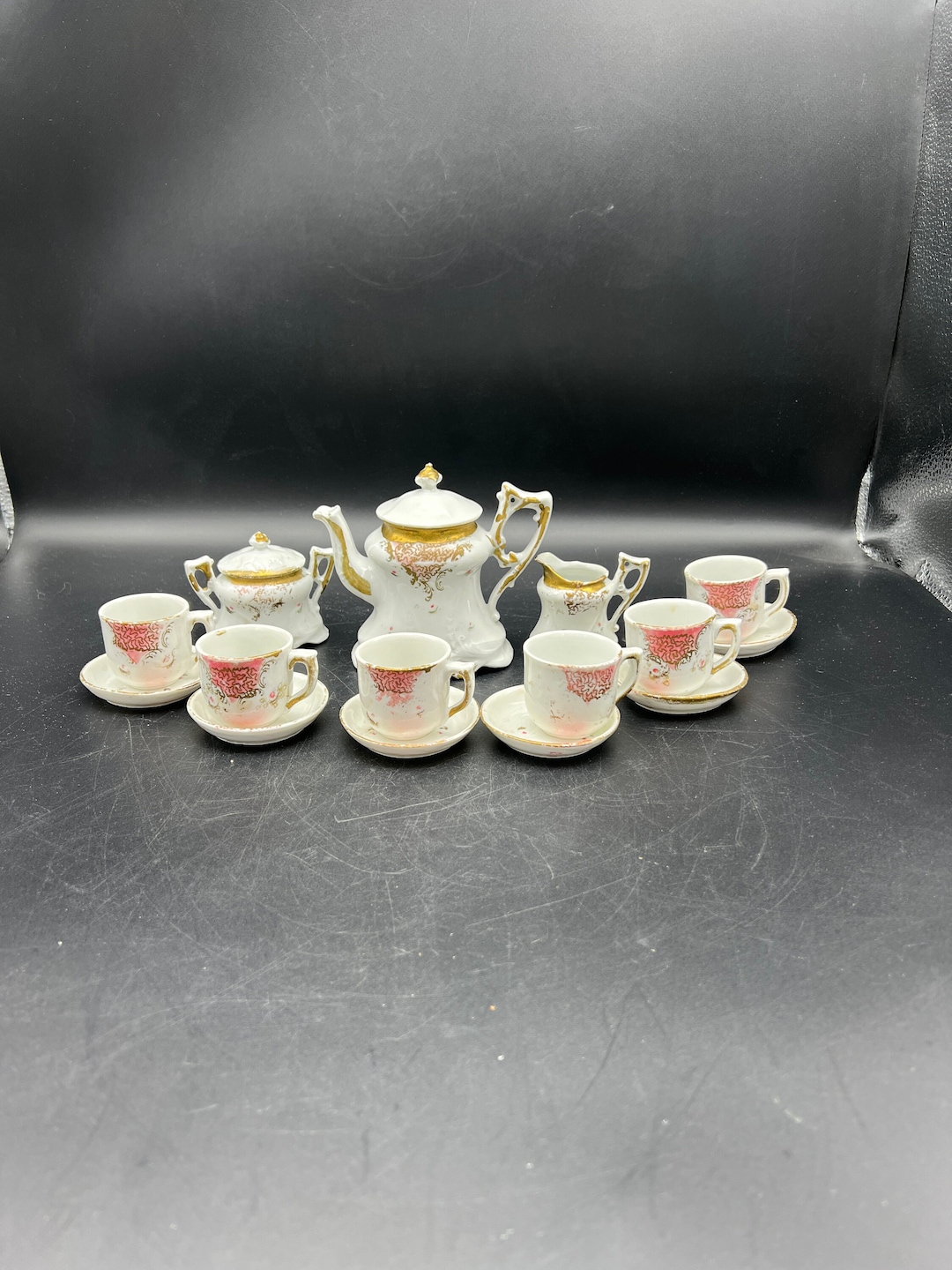 Antique Child's Tea Set Porcelain 17 Pieces 1890 - 1900's - Etsy