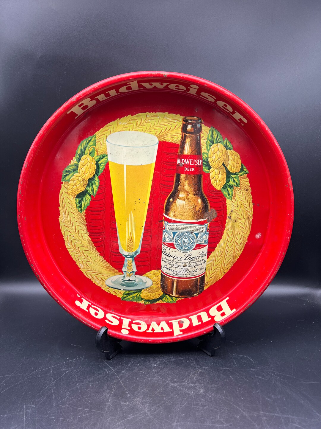 1940's Budweiser Serving Bar Tray Anheuser Busch by Canco - Etsy