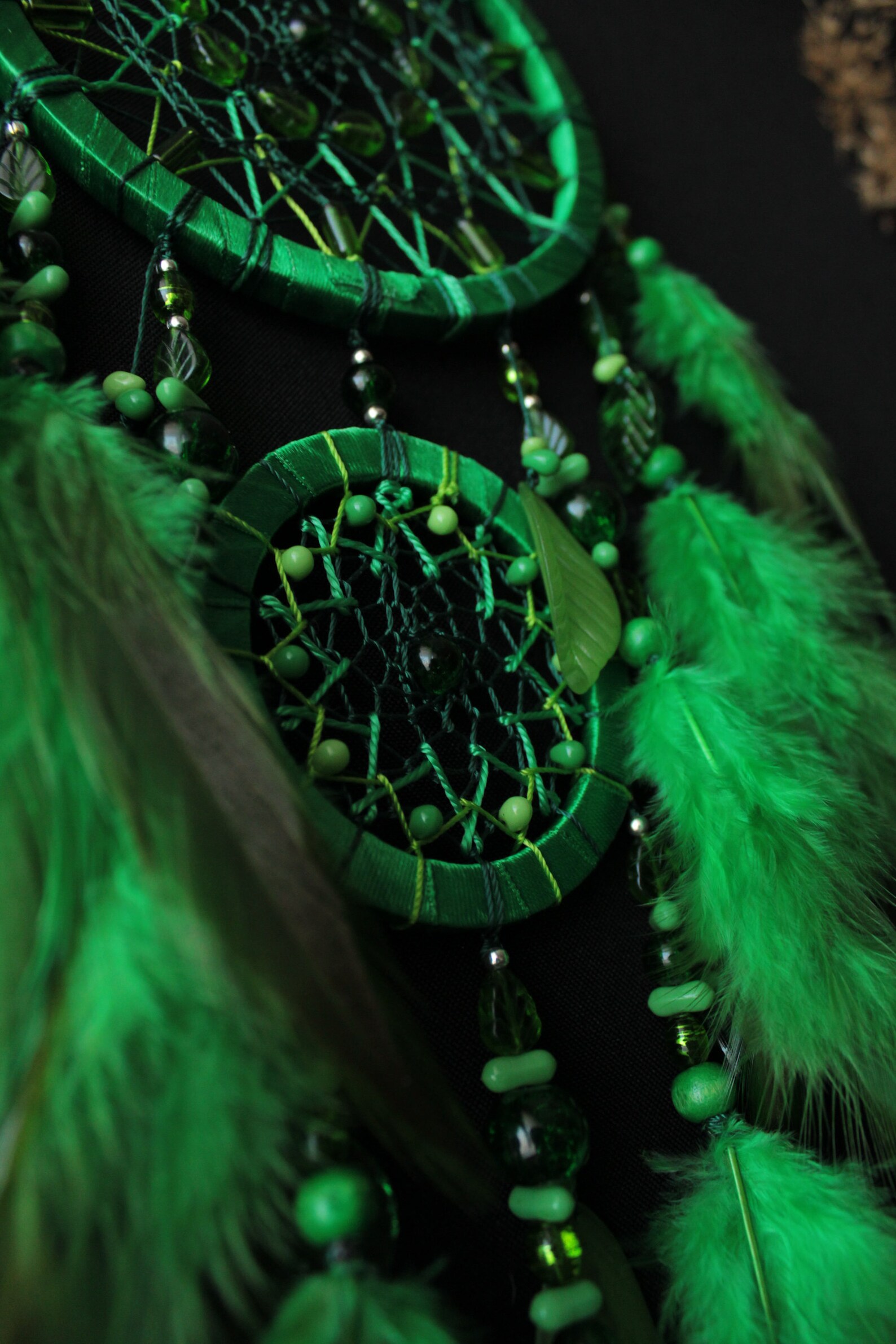 Green dream catcher small dreamcatcher home decor | Etsy