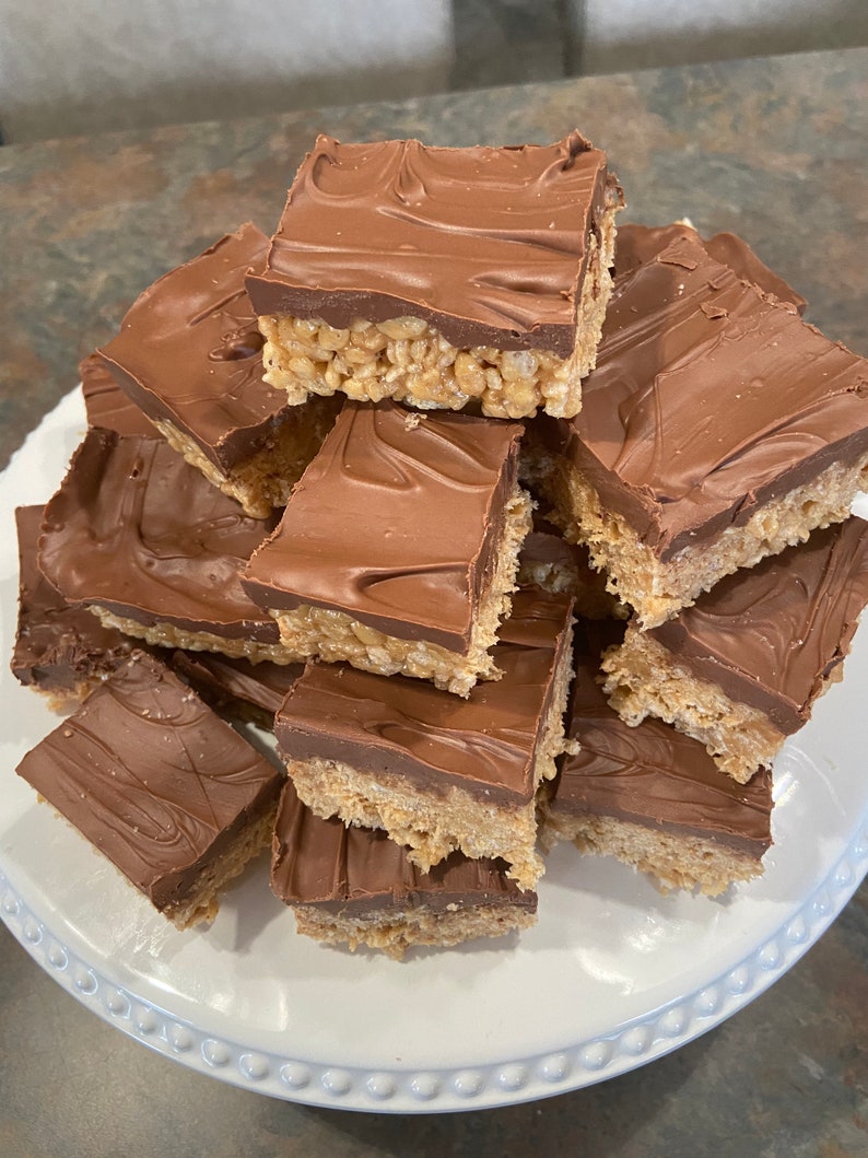 Scotcheroos - Peanut Butter Chocolatey Butterscotch Treat / Desert - Etsy