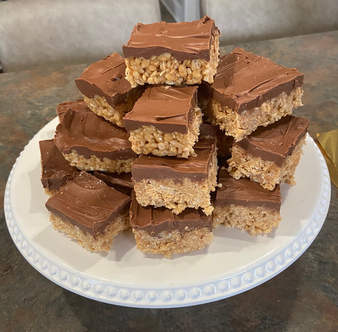 Scotcheroos - Peanut Butter Chocolatey Butterscotch Treat / Desert - Etsy