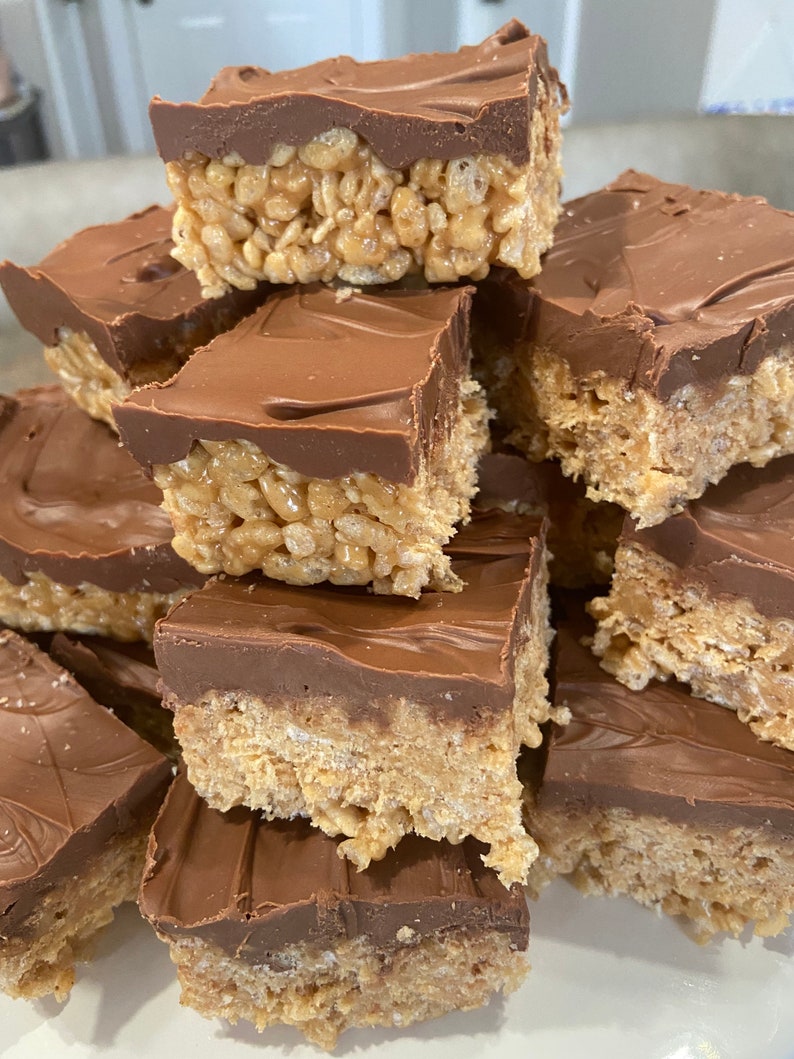 Scotcheroos - Peanut Butter Chocolatey Butterscotch Treat / Desert - Etsy