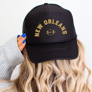 New Orleans Hat | New Orleans Retro Trucker Hat | New Orleans Hat for Her | New Orleans Football ...
