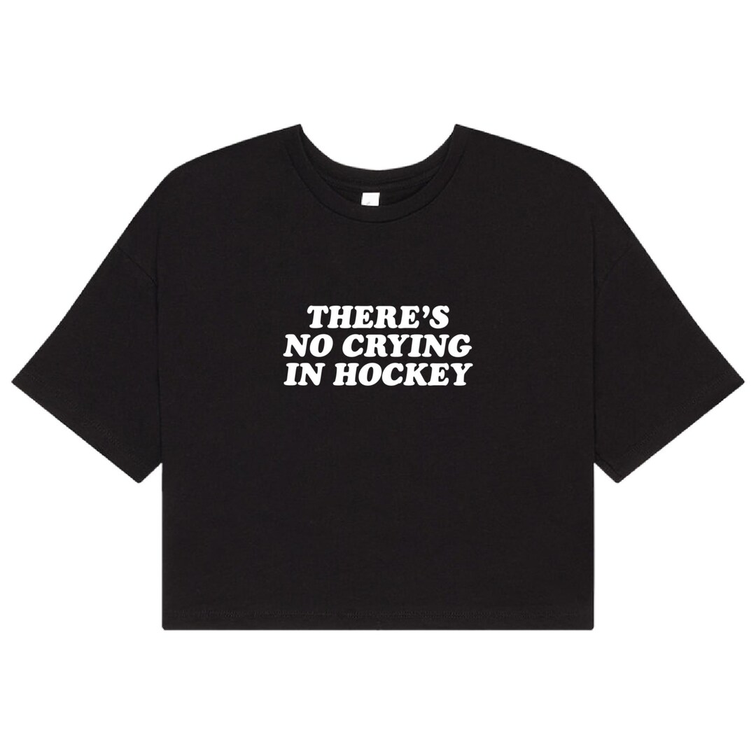 There's No Crying in Hockey | Hockey Shirt Women | Hockey Crop Top ...