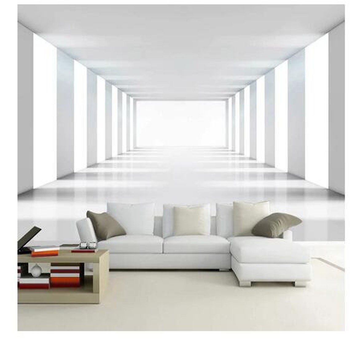 Custom Wall Mural Modern Creative 3D Space Expansion 3D Wall - Etsy