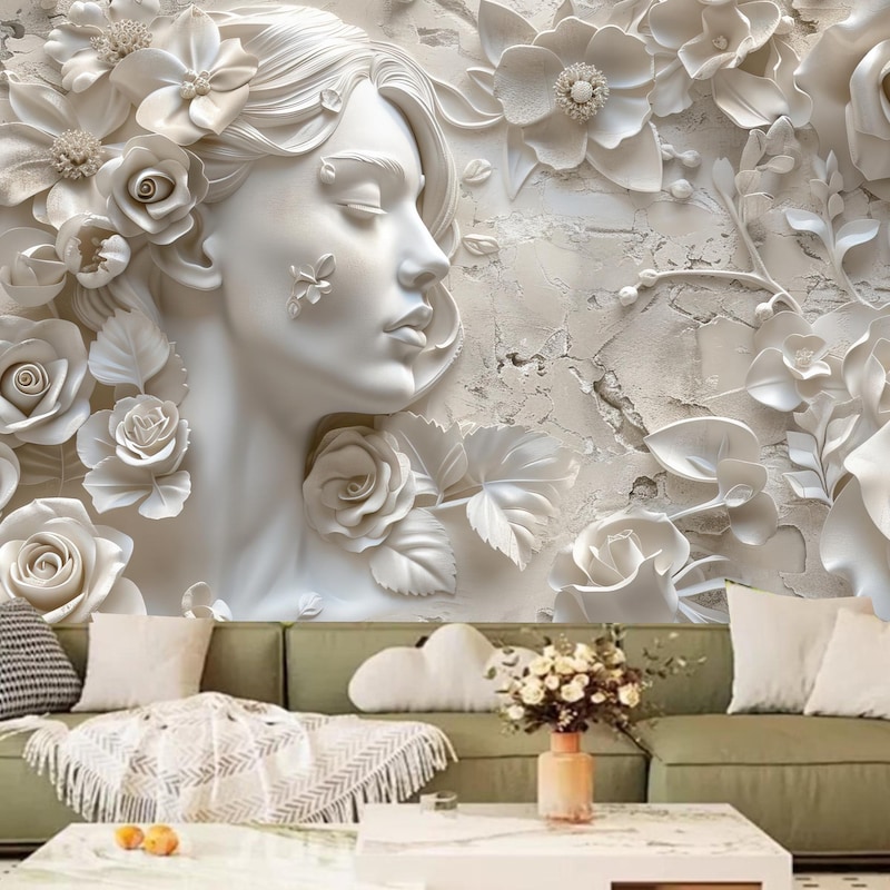 Face Wall Mural - Etsy