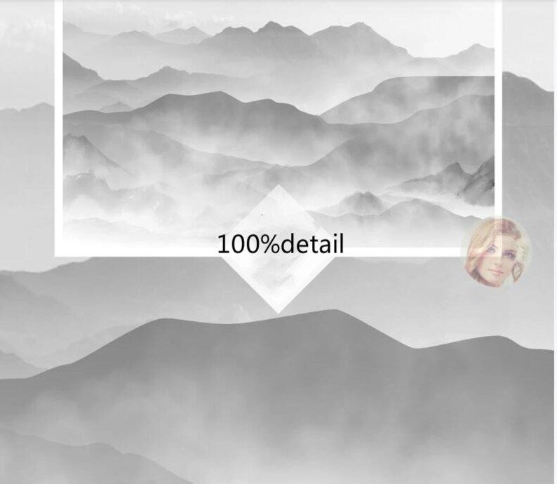 Grey Mountains Mural Wallpaper Geometry Mountain Landscape Wallpaper ...