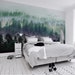 Misty Forest Scene Mural Palm Tree Forests Mural Forest Haze - Etsy