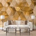 Modern Gold Triangle Geometry Wallpaper Home Decor Wall Mural for ...