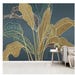 Hanging Spring Green Leaves Wallpaper Wall Mural, Fresh Vine Branch ...
