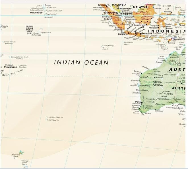 Elegant Light Color Version of the World Map Nursery | Etsy