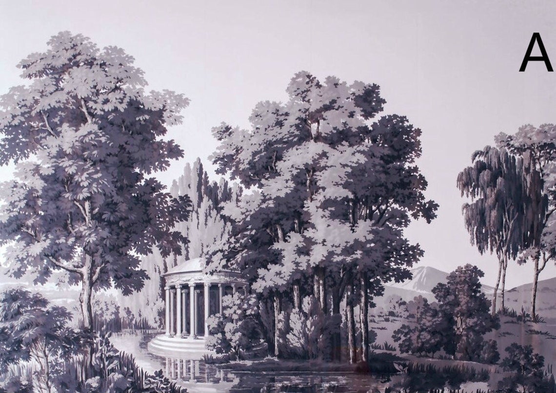 Retro Tropical Rain Forest Plants Tropical Trees Wallpaper - Etsy