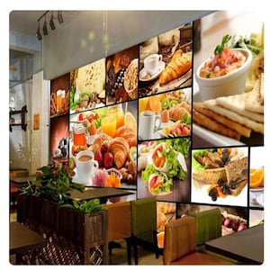 Blackboard Graffiti Food Cake Shop Cafe Hamburger Shop Restaurant ...