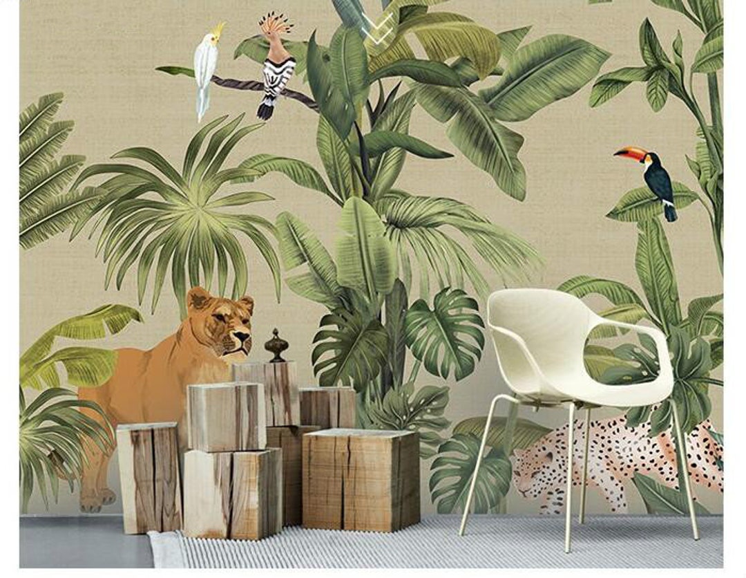 Southeast Asia Tropical Rainforest Tropical Plants Wallpaper - Etsy