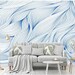 Oil Painting Blue Lines Wallpaper Hand Painted Lines and - Etsy