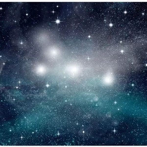 Beautiful Starry Sky Zenith Painting Children's Room 3D Ceiling ...