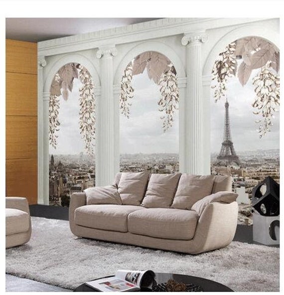 Custom Mural Wallpaper Roman Column Photo Photography | Etsy
