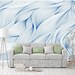 Oil Painting Blue Lines Wallpaper Hand Painted Lines and - Etsy