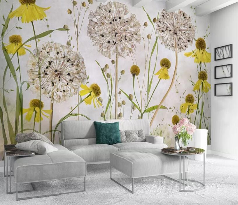 Modern Retro Plant Watercolor Hand Painted Fashion Flowers - Etsy