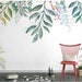 Hanging Spring Green Leaves Wallpaper Wall Mural, Fresh Hanging Vine ...