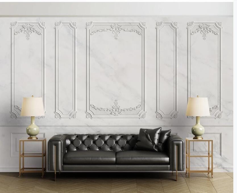 European White Plaster Texture Windows Wallpaper Hand Painted | Etsy Canada