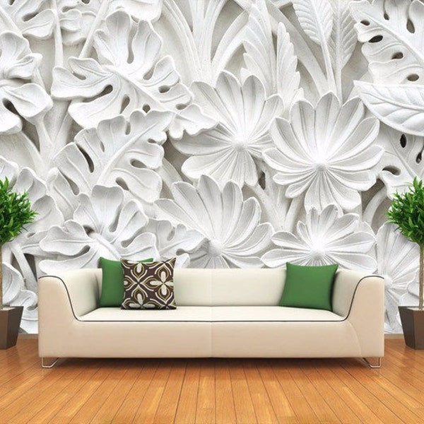 Plaster Wallpaper - Etsy