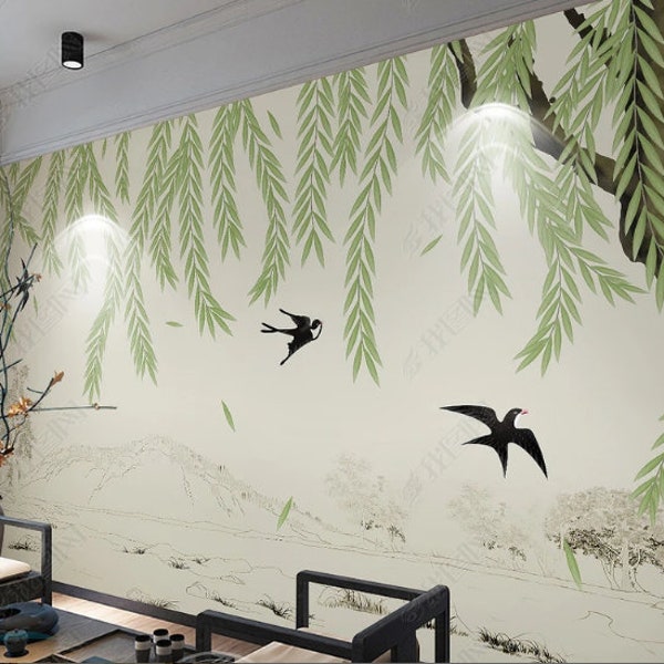 Willow Wall Mural - Etsy