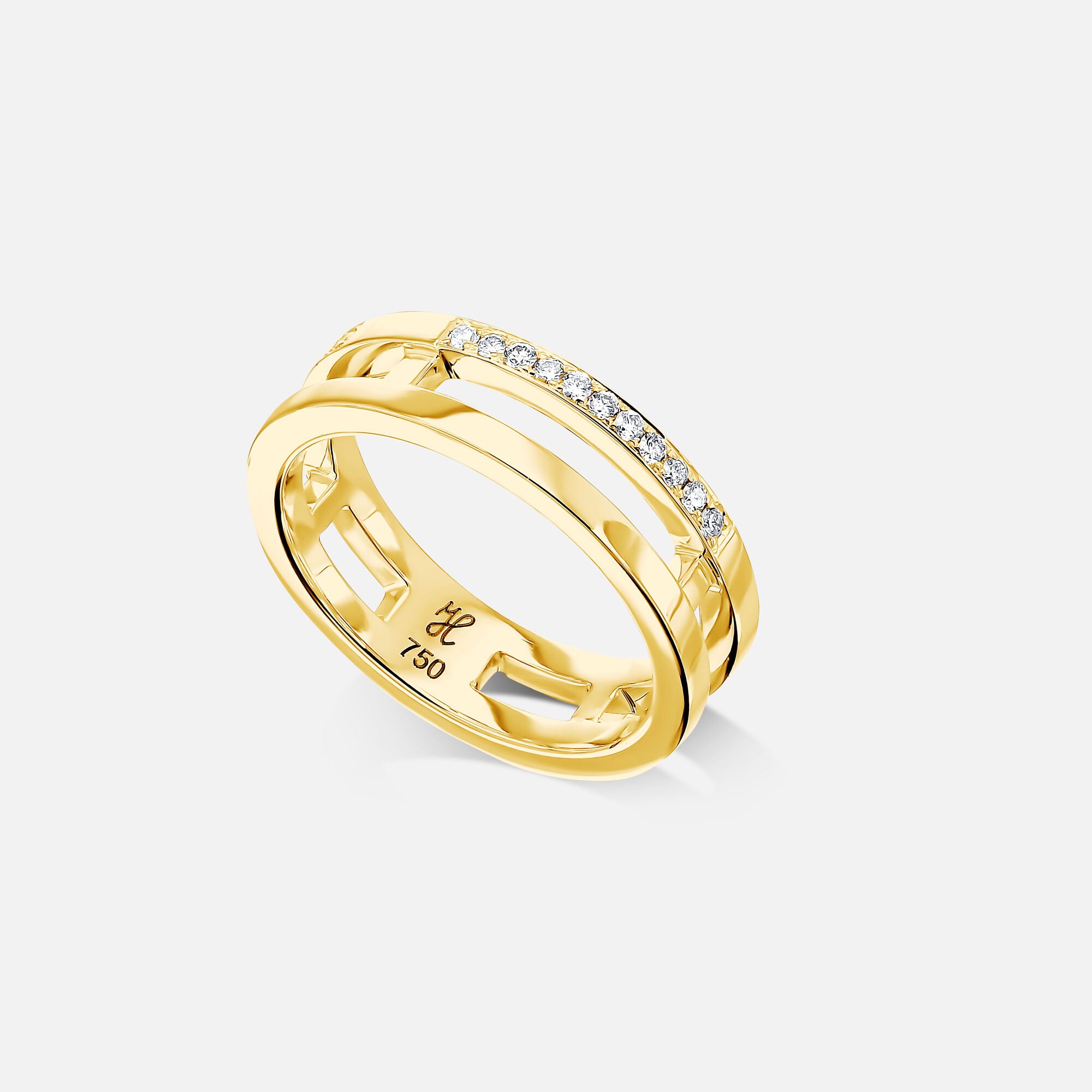 18K Gold Ring, Ring for Women, Natural Diamond Ring, 18k Gold Diamond ...