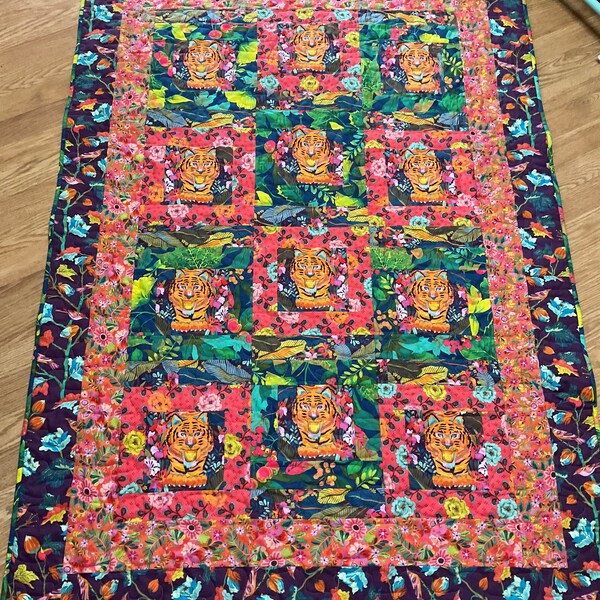 Tiger Quilt - Etsy