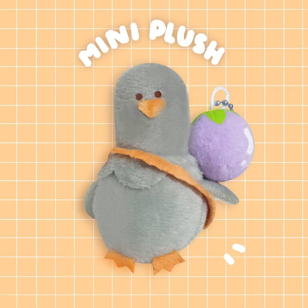 Mini Pigeon Boi Keychain by Berry Winkle Bird Bois Plush Soft Toy Bird ...