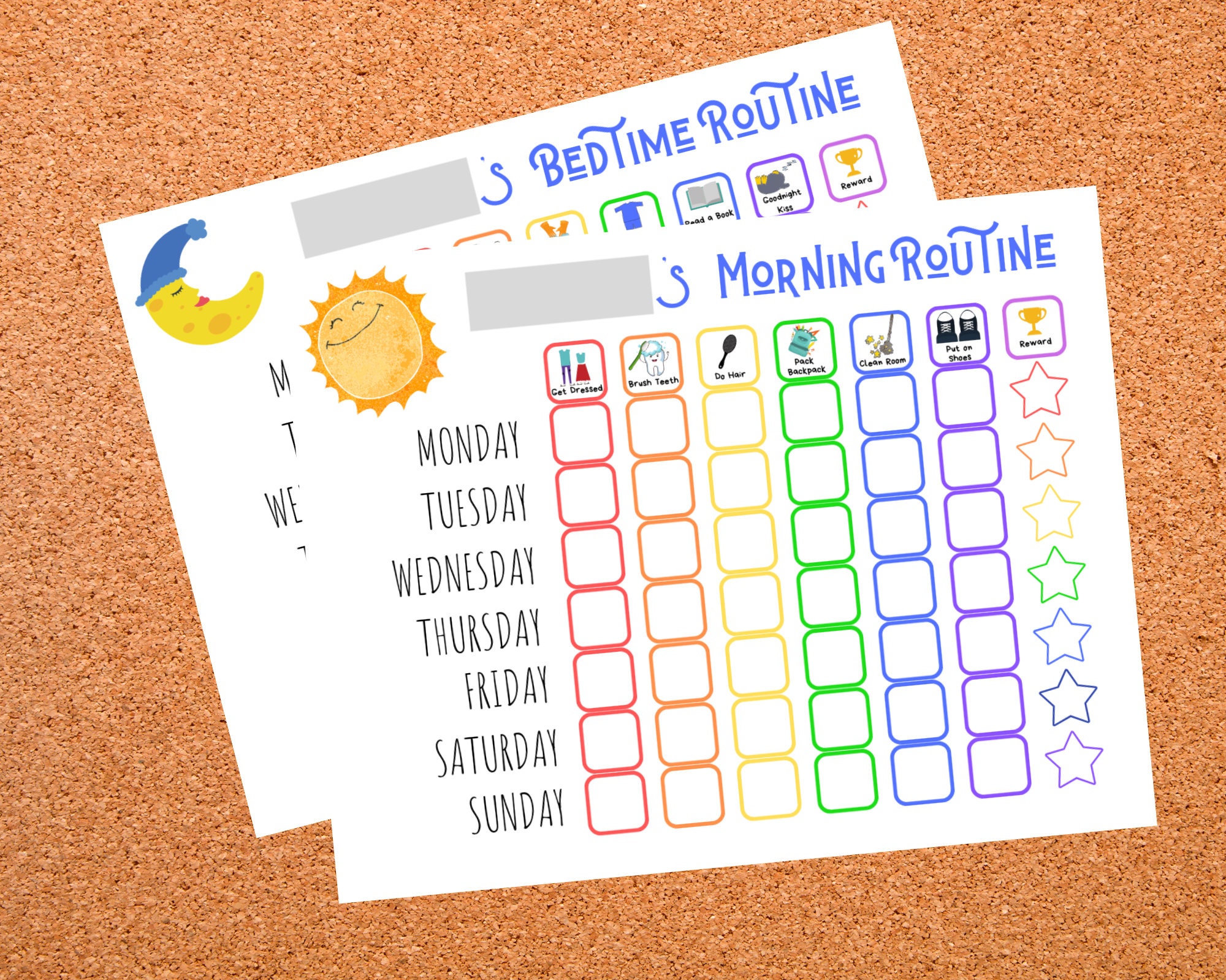 Morning and Bedtime Routine Package for Toddlers Digital | Etsy