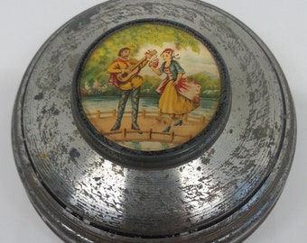 Vintage Powder Jar | Etsy